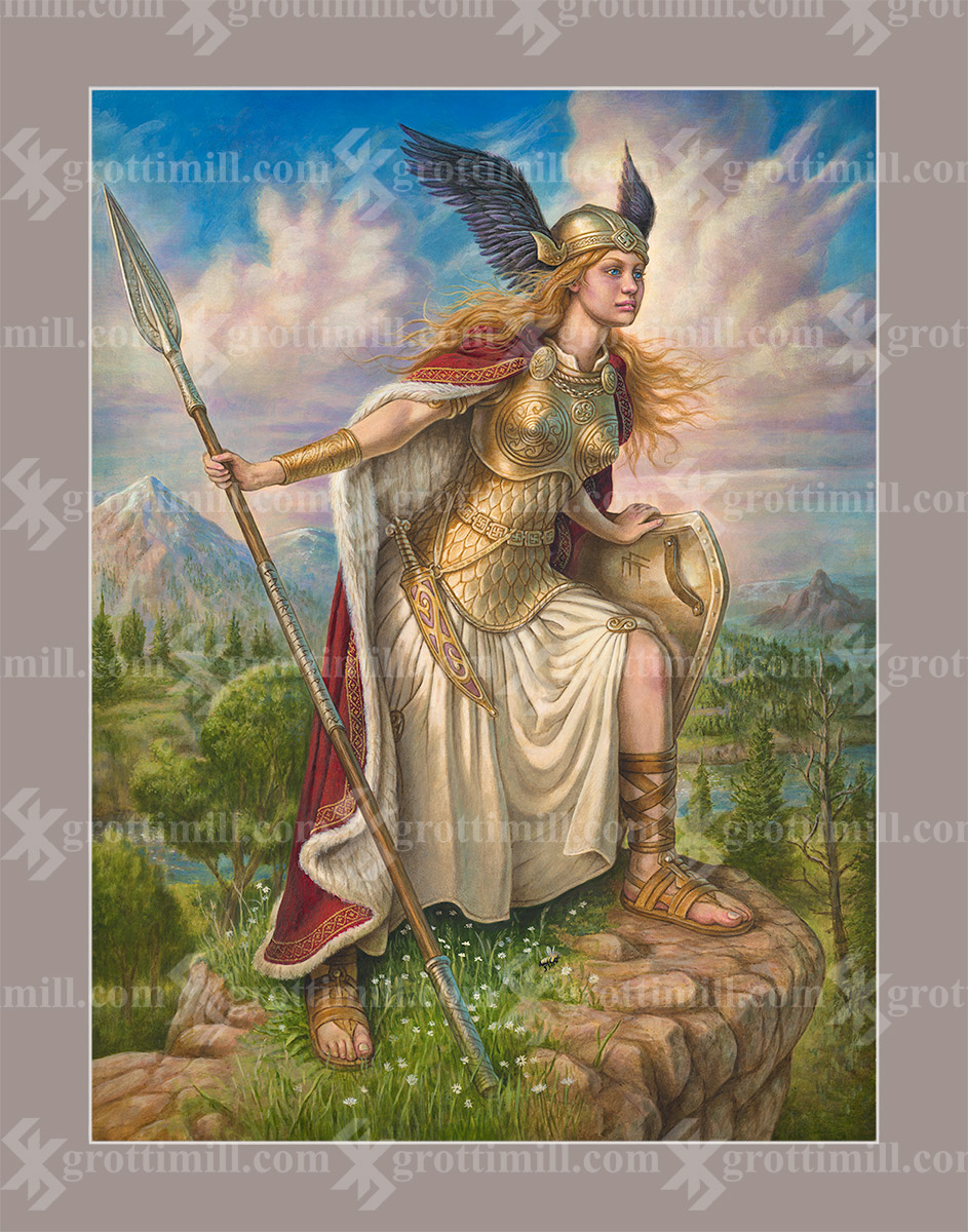 Brunhilde - Premium Quality Art Print - Grotti Mill Productions